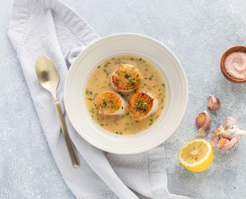 Seared Scallops With Lemongrass And Coconut Nourishing Meals®